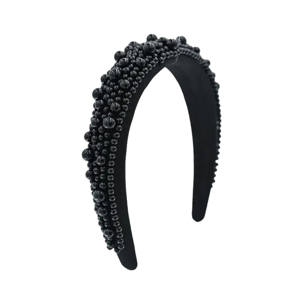 TULLEEN Royal Tiara Headband - Black