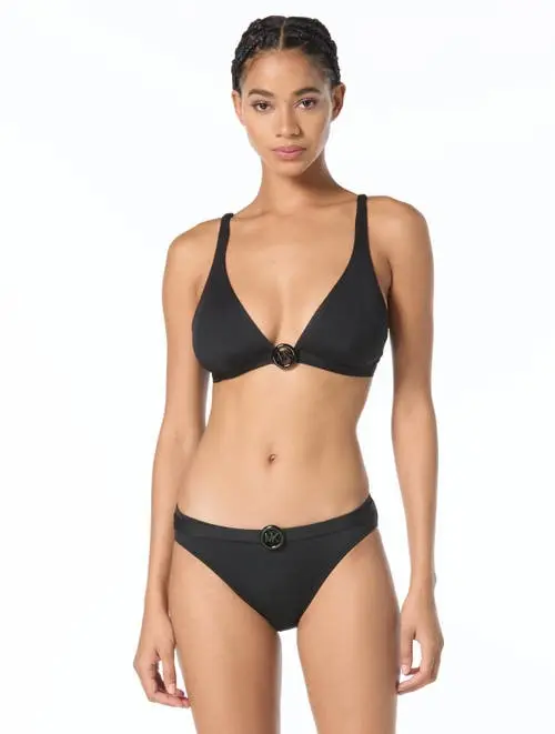 Michael Kors Bubble Logo Bra Top - Black