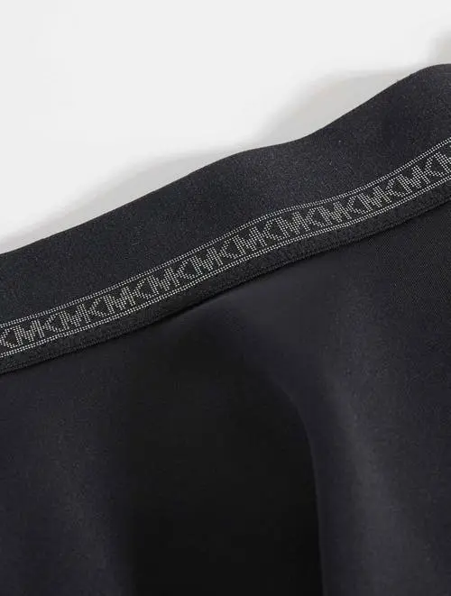 Michael Kors Signature Scuba Skirted Swim Bottom - Black
