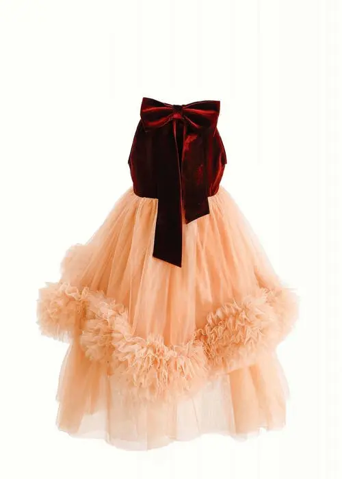 TULLEEN Tulle Pom-pom Dress