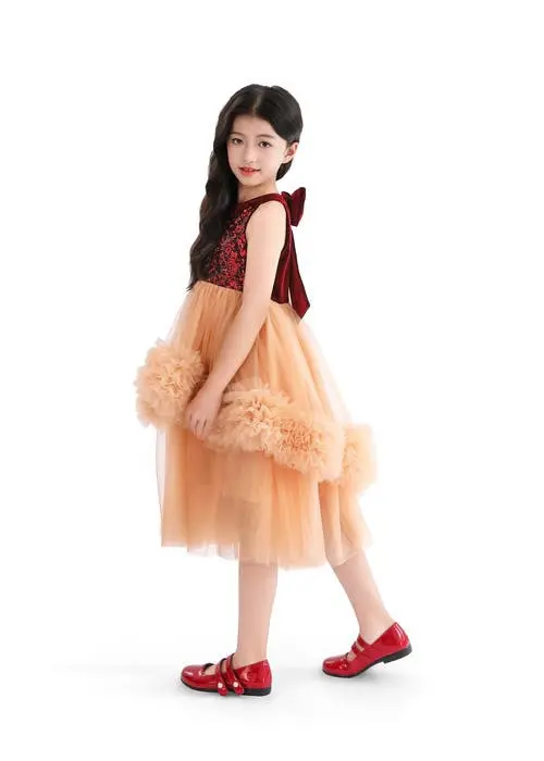TULLEEN Tulle Pom-pom Dress