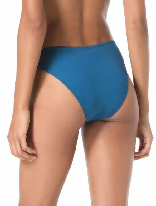 Michael Kors Rhinestone Embellished Bikini Bottom - River Blue