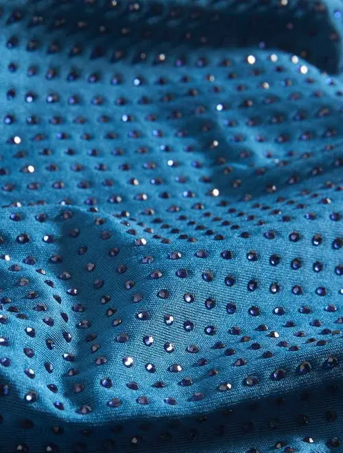 Michael Kors Rhinestone Embellished Bikini Bottom - River Blue