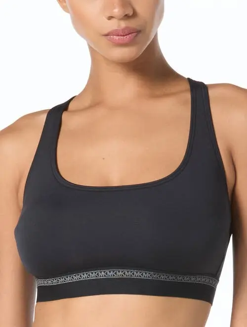 Michael Kors Signature Scuba Cross Back Bra Top