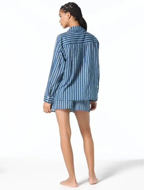 Michael Kors Marina Stripe Cover Up Shirt Swim