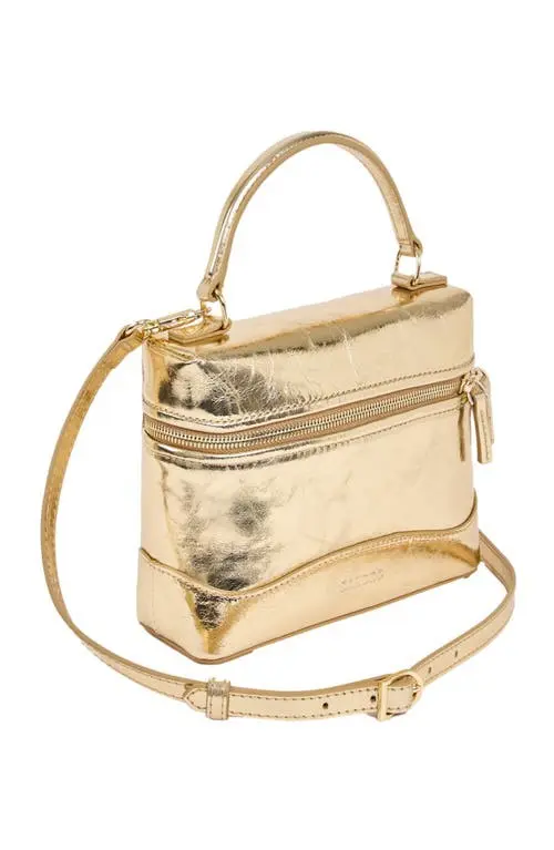 Sandro Tangolino Metallic Leather Vanity Bag - Gold