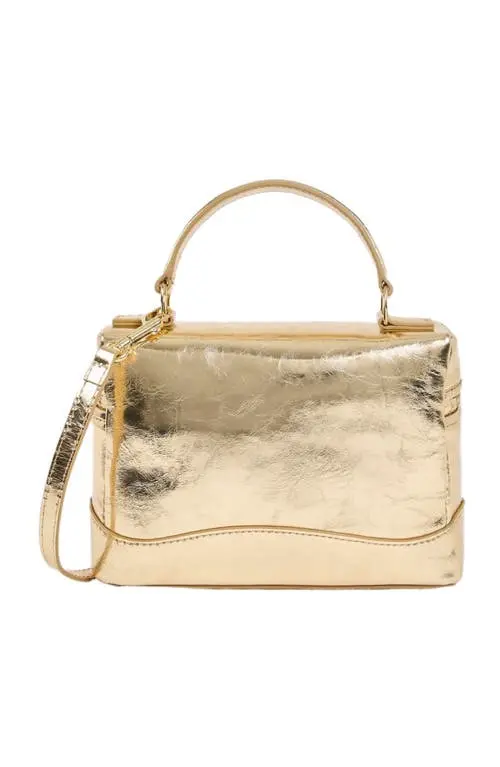 Sandro Tangolino Metallic Leather Vanity Bag - Gold