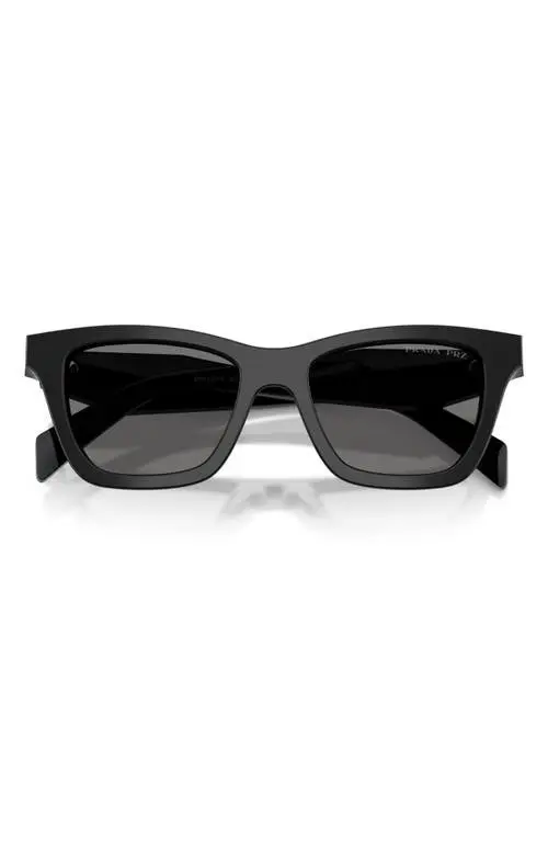 Prada 52mm Polarized Butterfly Sunglasses