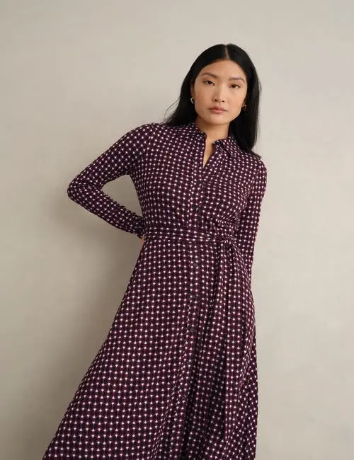 HOBBS LONDON Clarice Printed Midi Dress