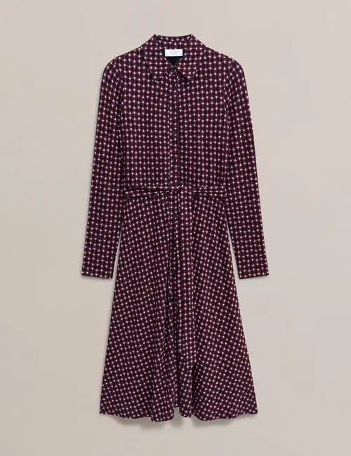 HOBBS LONDON Clarice Printed Midi Dress