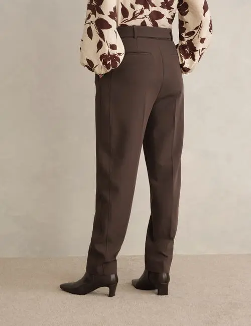 HOBBS LONDON High-waisted Barrel Trousers