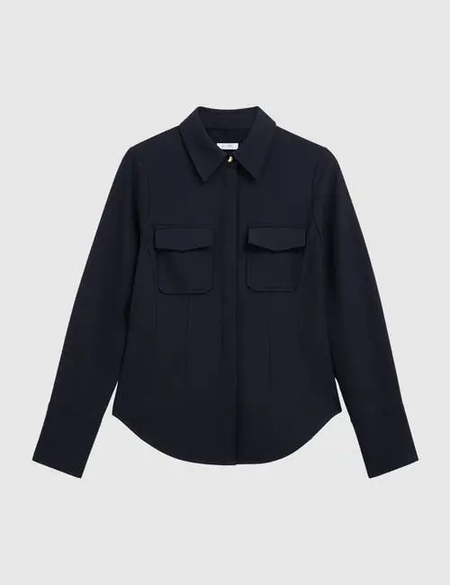 HOBBS LONDON Dannie Cinched-waist Collared Shirt