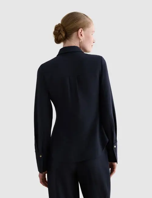 HOBBS LONDON Dannie Cinched-waist Collared Shirt