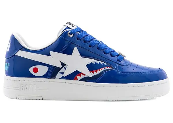 A BATHING APE Sta #3 Shark - Blue