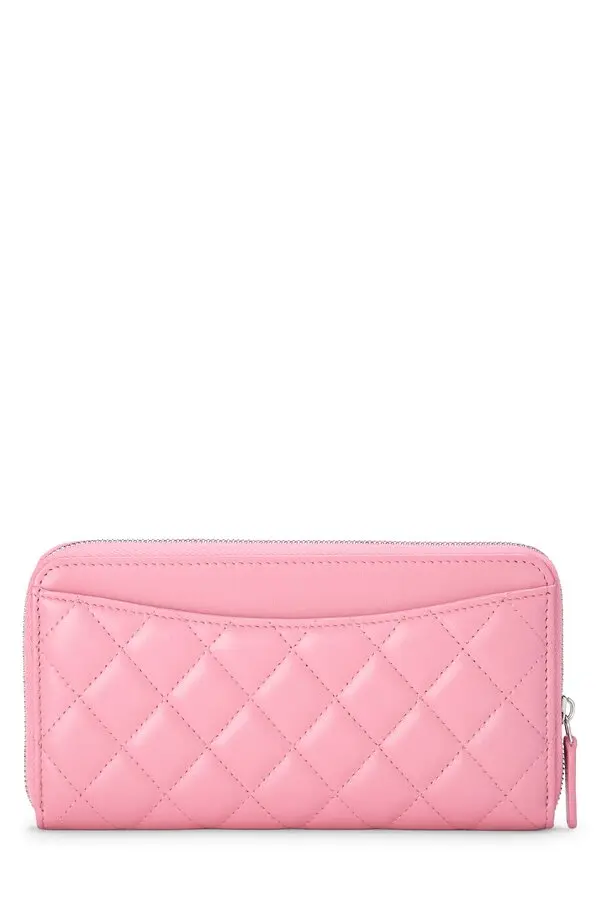 Chanel Lambskin Zip Around Wallet