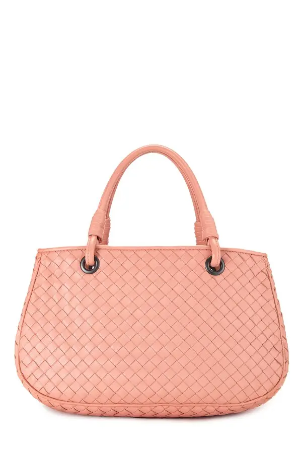 Bottega Veneta Intrecciato Leather Handbag - Pink
