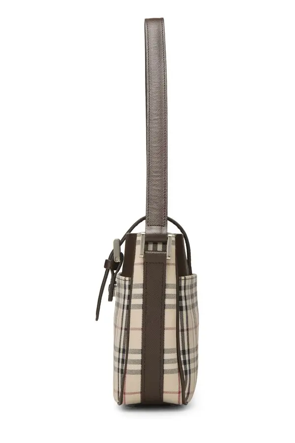 Burberry House Check Jacquard Bucket Shoulder Bag