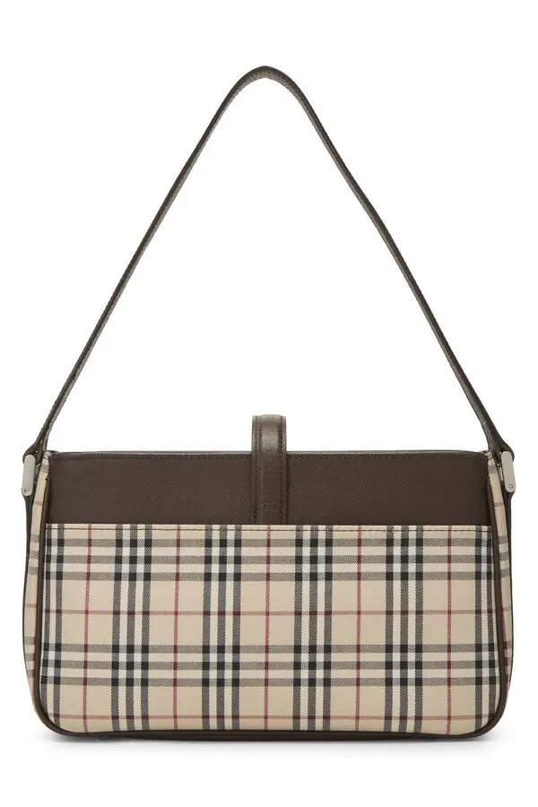 Burberry House Check Jacquard Bucket Shoulder Bag