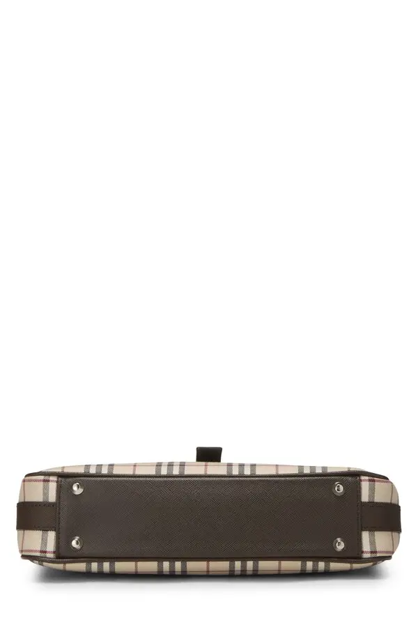 Burberry House Check Jacquard Bucket Shoulder Bag