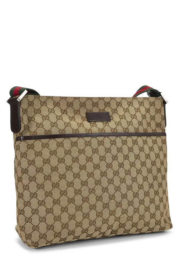 Gucci Original Gg Web Pocket Messenger