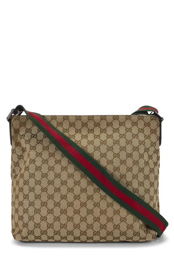 Gucci Original Gg Web Pocket Messenger