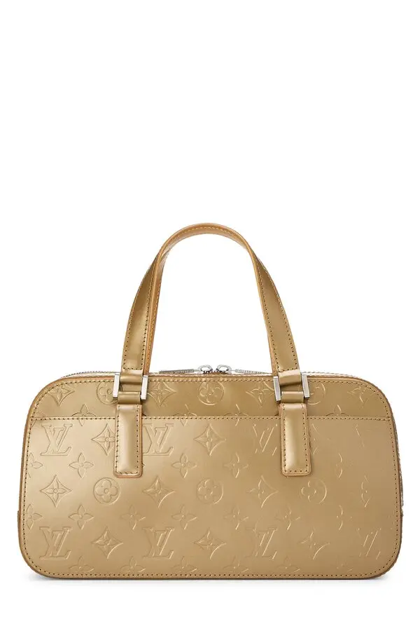 LOUIS VUITTON Monogram Vernis Mat Shelton - Beige