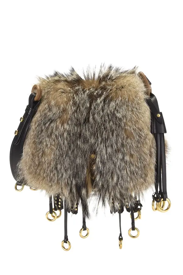 Prada Fur Corsaire Crossbody - Brown