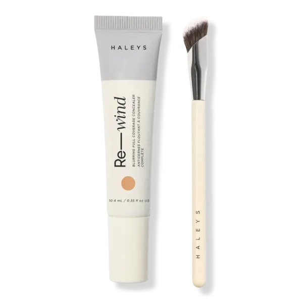 HALEYS BEAUTY Full Coverage Concealer & Brush Set - Medium - Cool
