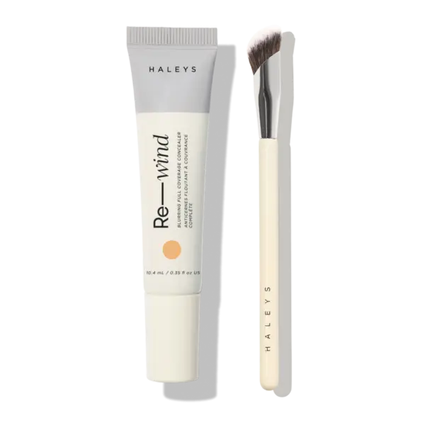 HALEYS BEAUTY Full Coverage Concealer & Brush Set - Tan - Warm