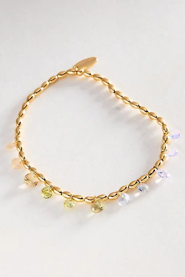 Anthropologie Floatg Crystal Bracelet - Light Blue