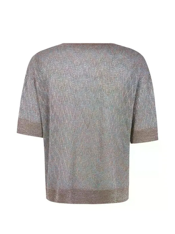 D.exterior Zigzag-pattern T-shirt