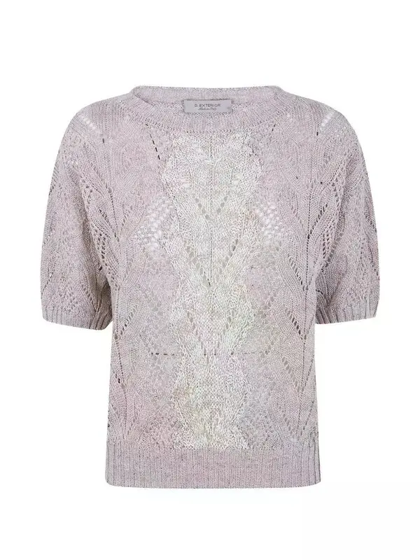 D.exterior Openwork Knit T-shirt