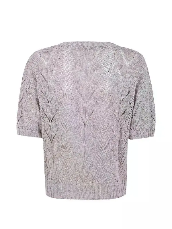 D.exterior Openwork Knit T-shirt