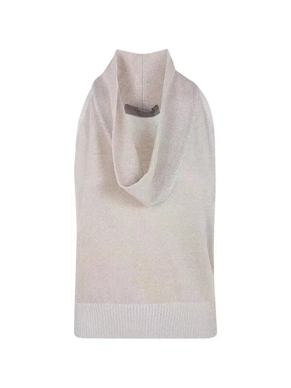 D.exterior Cowl-neck Top