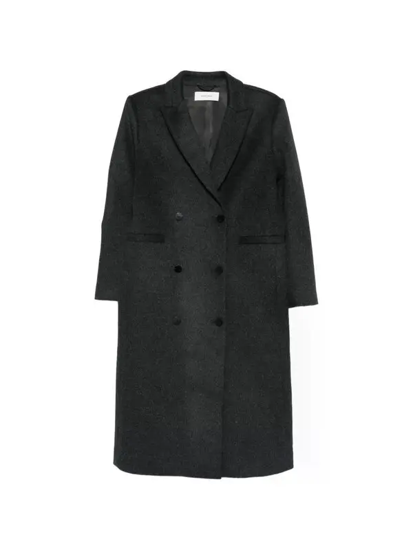 IVORY PARIS Double-breasted Coat - Grey