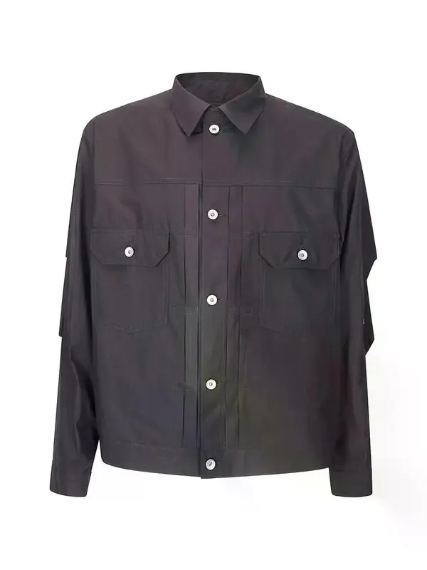 Sacai Typewriter Shirt Jacket - Grey