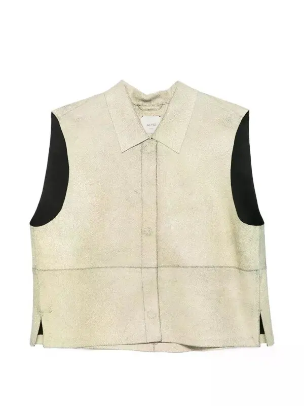 ALYSI Collared Sleeveless Vest