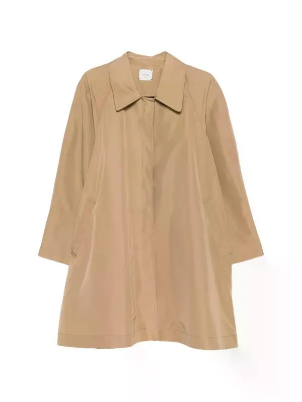 ALYSI Single-breasted Trench - Brown