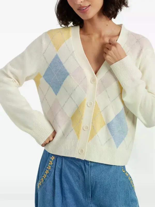 Chinti & Parker Argyle V-neck Cardigan