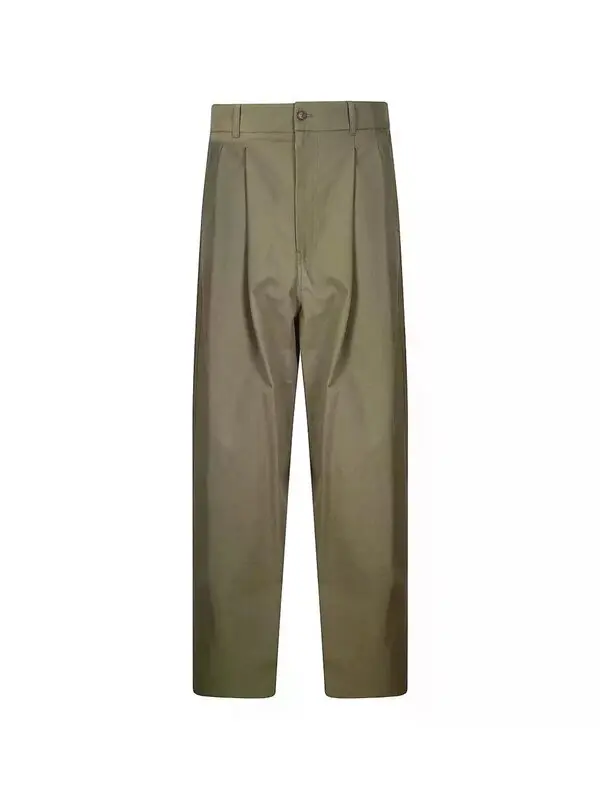 HED MAYNER Pleated Trousers - Green