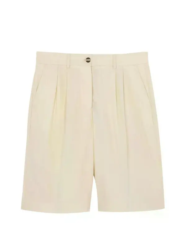 Eric Bompard Pleated Bermuda Shorts - Neutrals