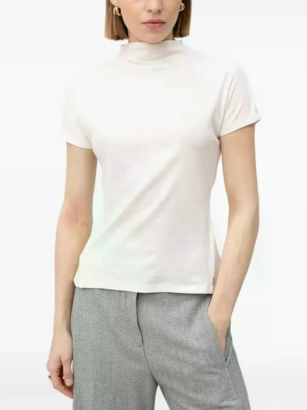 BOSS Mock-neck T-shirt - Neutrals