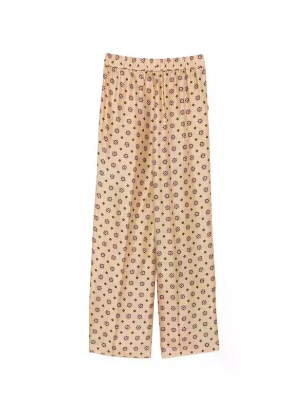 Alberto Biani Printed Trousers - Neutrals
