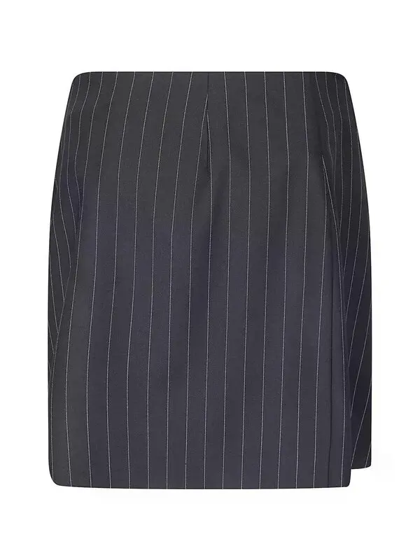 Sportmax Fatti Pinstripe Mini Skirt - Grey