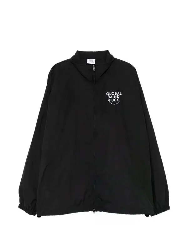 Vetements Logo-embroidered Jacket - Black