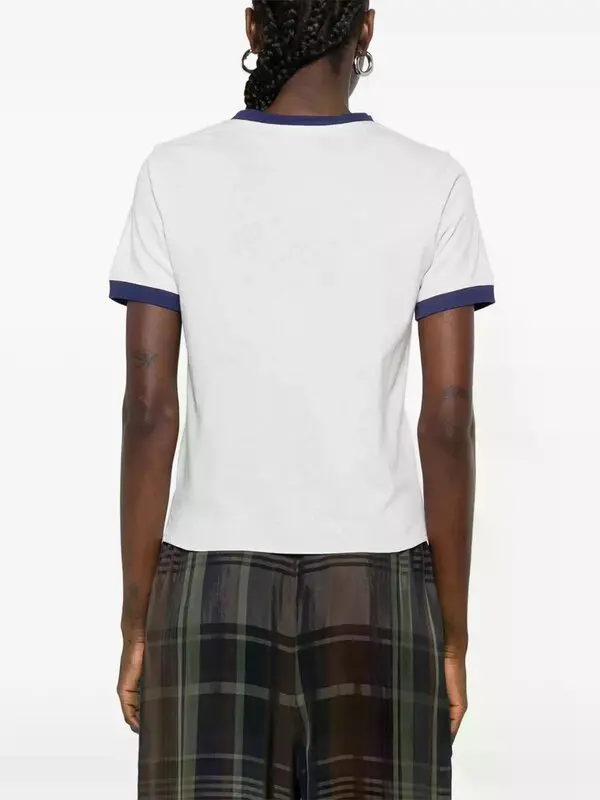 A.p.c. Contrasting-trim T-shirt
