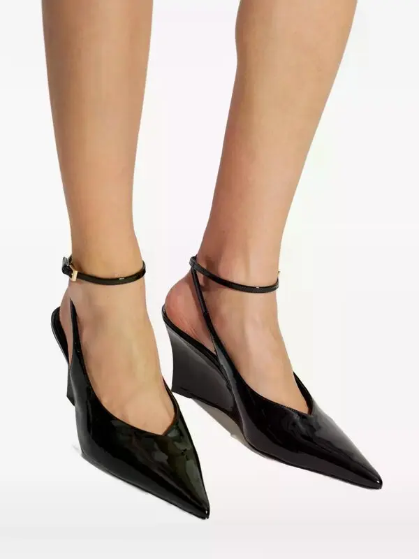 BLACK SUEDE STUDIO 70mm Eliana Pumps