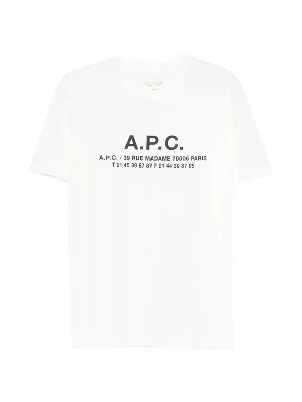 A.p.c. Logo-print T-shirt - White