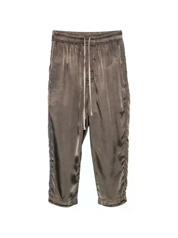 Rick Owens Drawstring-fastening Cropped Trousers - Brown