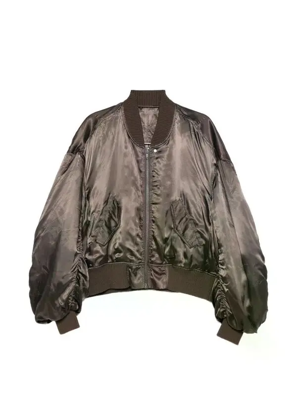 Rick Owens Zip-up Bomber Jacket - Brown